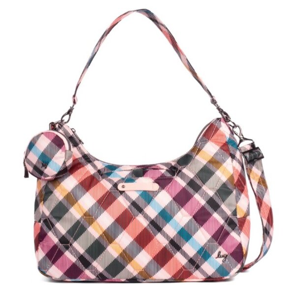 lug | Bags | Lug Winger 2pc Hobo Bag Pink Plaid | Poshmark